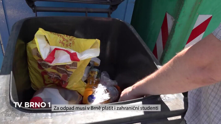 Za odpad musí v Brně platit i zahraniční studenti | Brno | Zprávy | TV BRNO 1